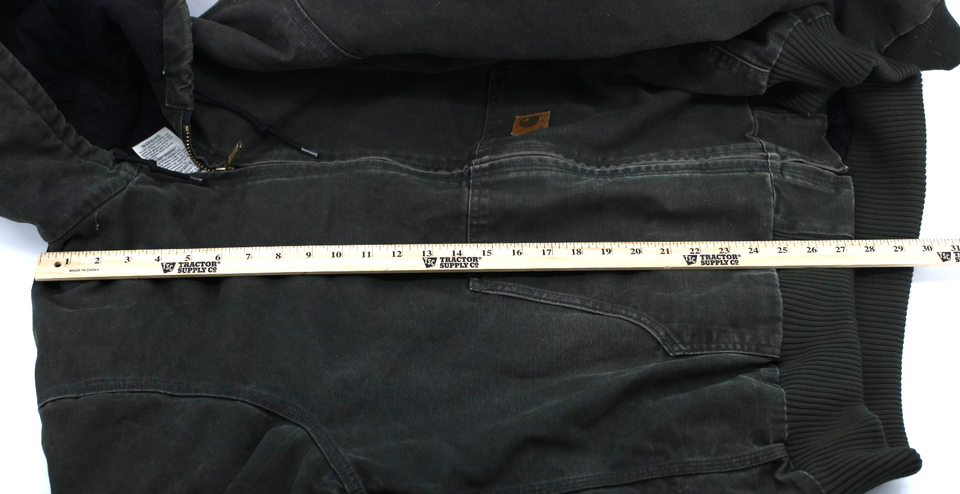 Carhartt Jacket J130 MOS Mens XL Moss Green Canvas Quilt Lined Work ...