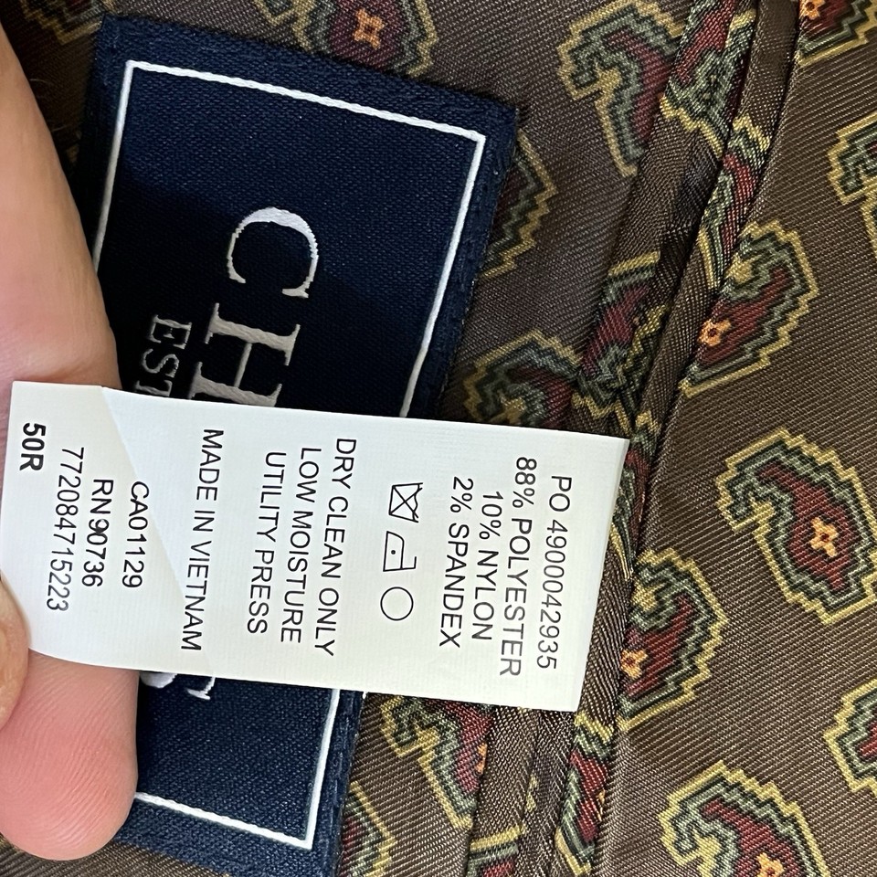 Vintage 90s Blazer Mens 50R Brown Corduroy Sport Coat Button Up Preppy ...