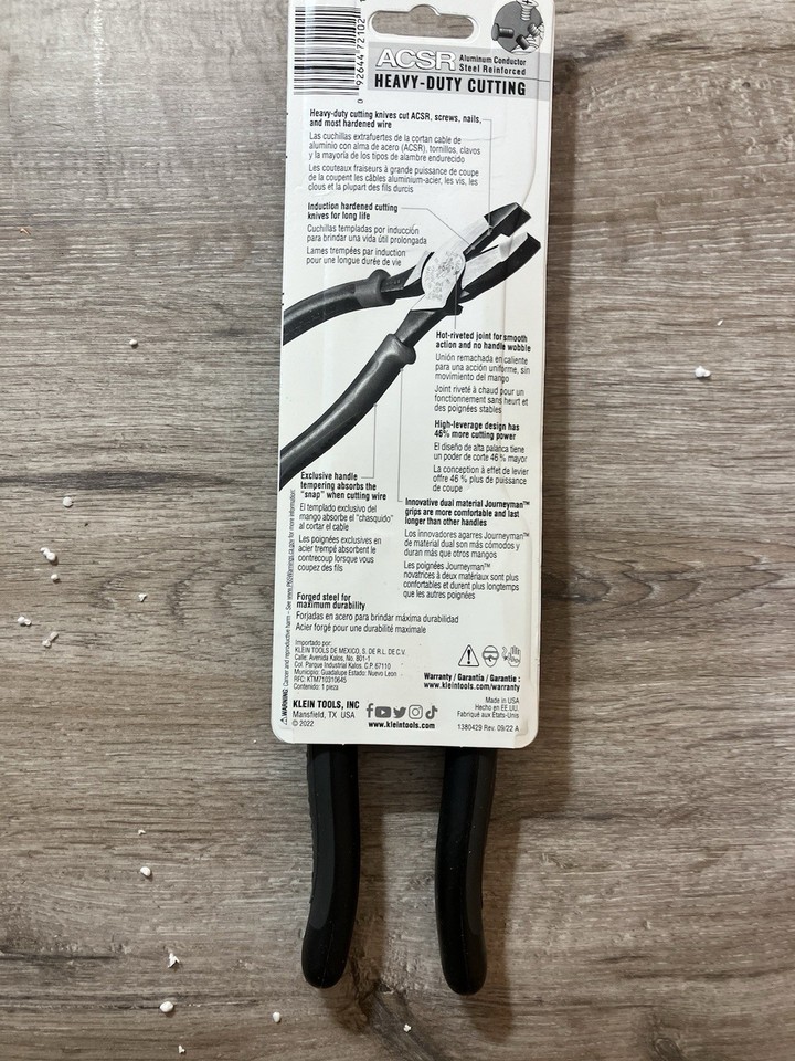 BLACKOUT EDITION KLEIN TOOLS LINEMAN SIDE CUTTER PLIERS LIMITED J2000 ...