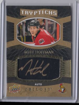 2017-18 Upper Deck Trilogy Tryptichs Autographs Mike Hoffman RC Auto ...