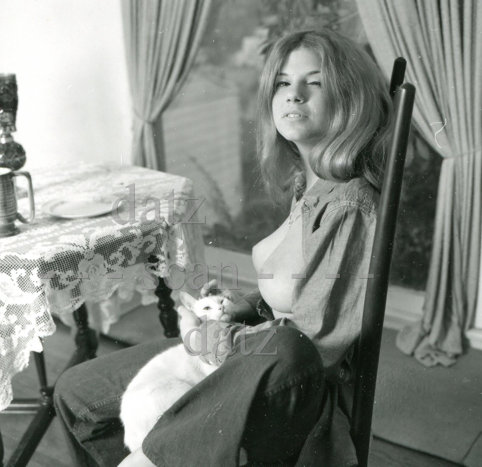 1960s Ron Vogel Photo-busty nude pinup girl Carol Newell-cheesecake ...