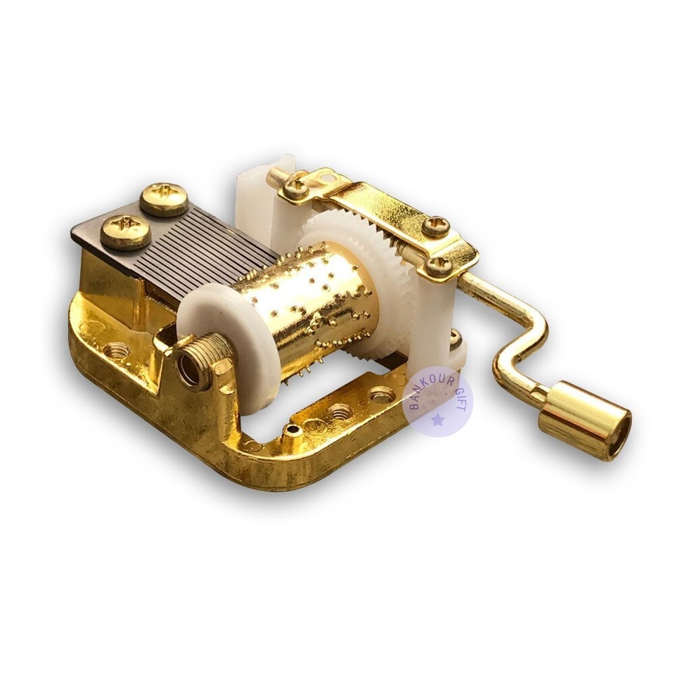 Play "Hedwig's Theme" Music Box Parts Hand Crank Sankyo Musical ...