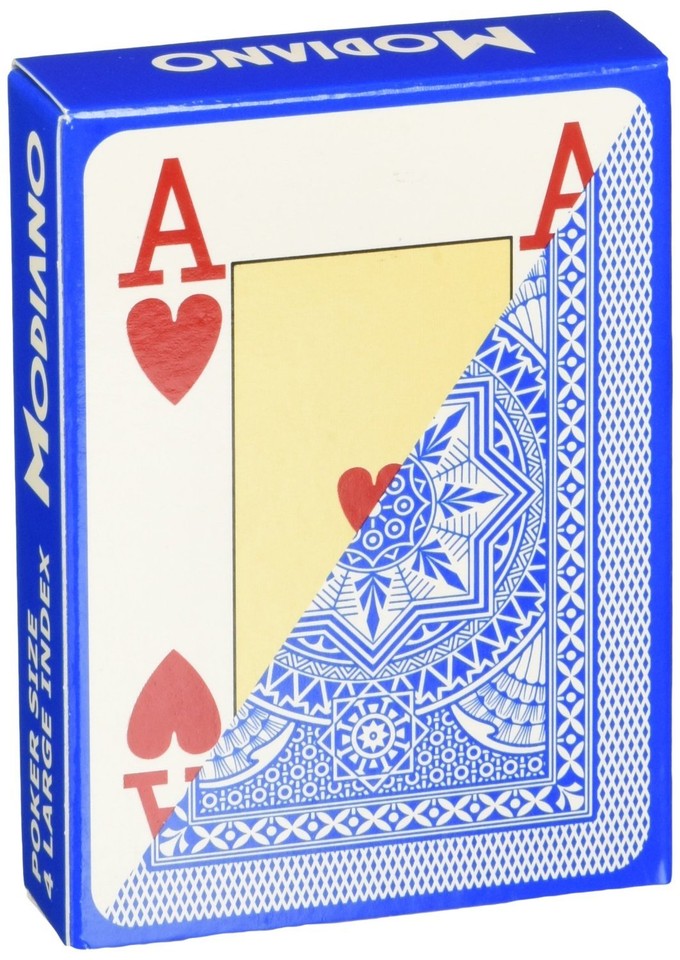 Poker Modiano Light Blue Playing Cards Deck brand new sealed | eBay