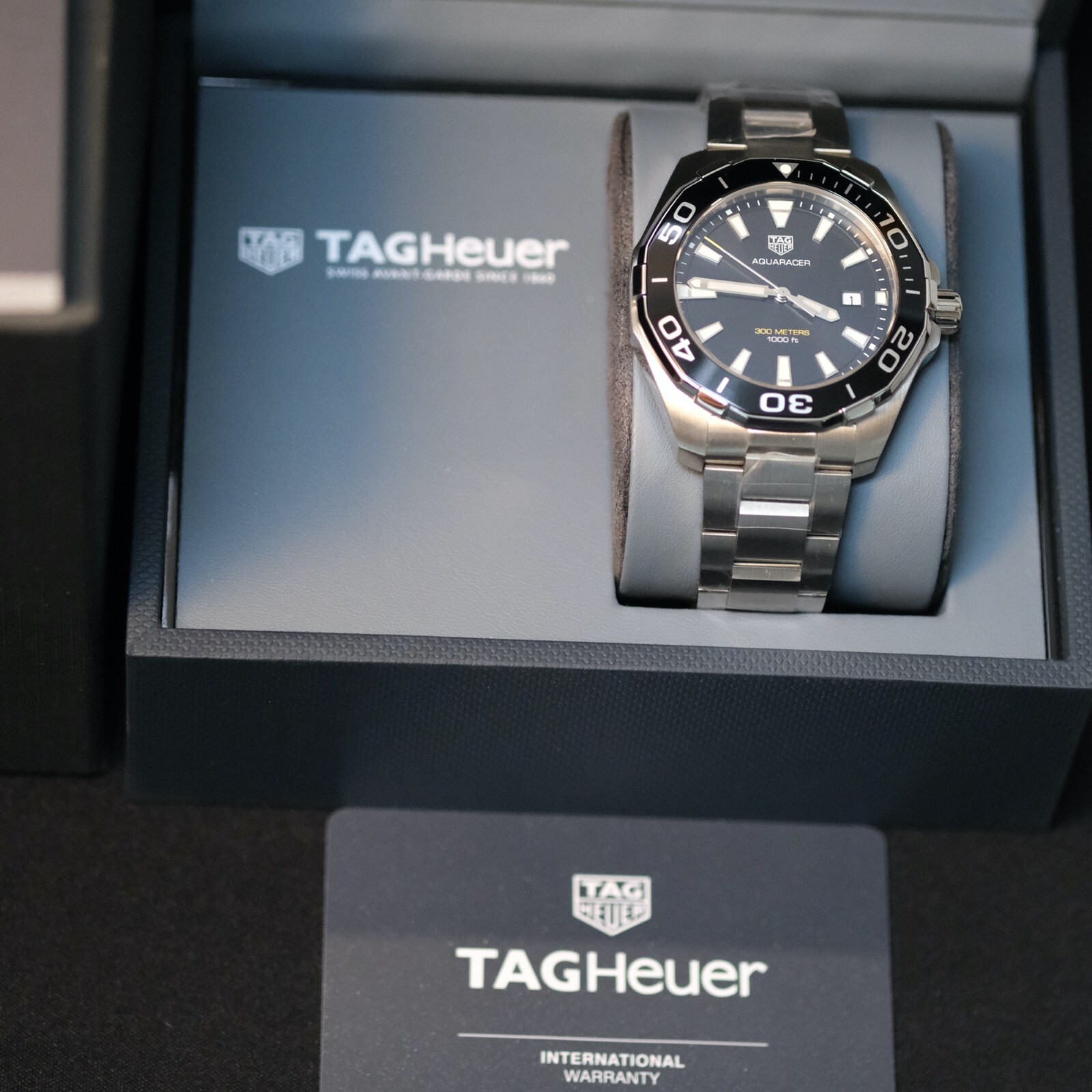 TAG Heuer Aquaracer Men's Black Watch - WAY101A.BA0746 for sale online ...