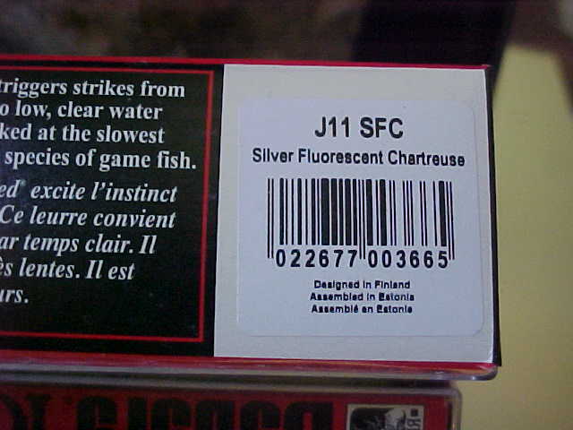 RAPALA Jointed Minnow J11 SFC SIL/FLO/CHRT for Bass/Pike/Walleye/Trout ...