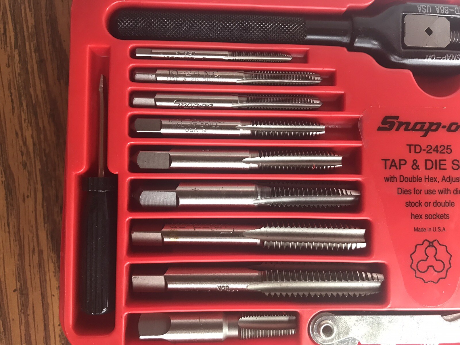 Snap-on 41 PC USA Tap and Die Set TD2425 for sale online | eBay