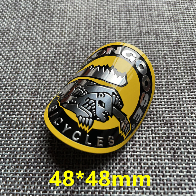 2pcs mongoose Vintage Bicycle Head Badge Tag Bike Emblem Decals ...