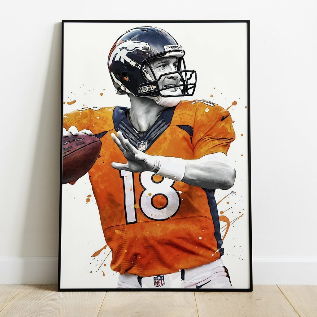 Peyton Manning Broncos Poster
