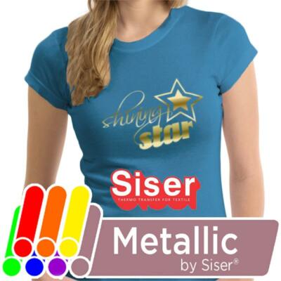 Siser Metallic HTV Heat Transfer Vinyl for T-Shirts 20" Roll(s) | eBay