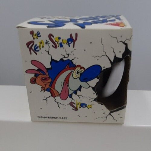The Ren & Stimpy Show Nickelodeon 8 Oz Smashed Coffee Mug Cup Dakin ...