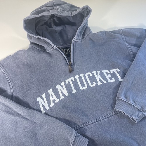Nantucket 1/4 Zip Pullover Austins Inc. Blue Nice Fade! 90s Adult Small ...