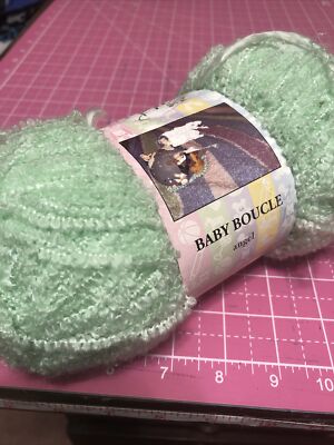 Baby Bee Yarn/Baby Boucle Angel/Yarn Color- Mint Green 300 Yards | eBay