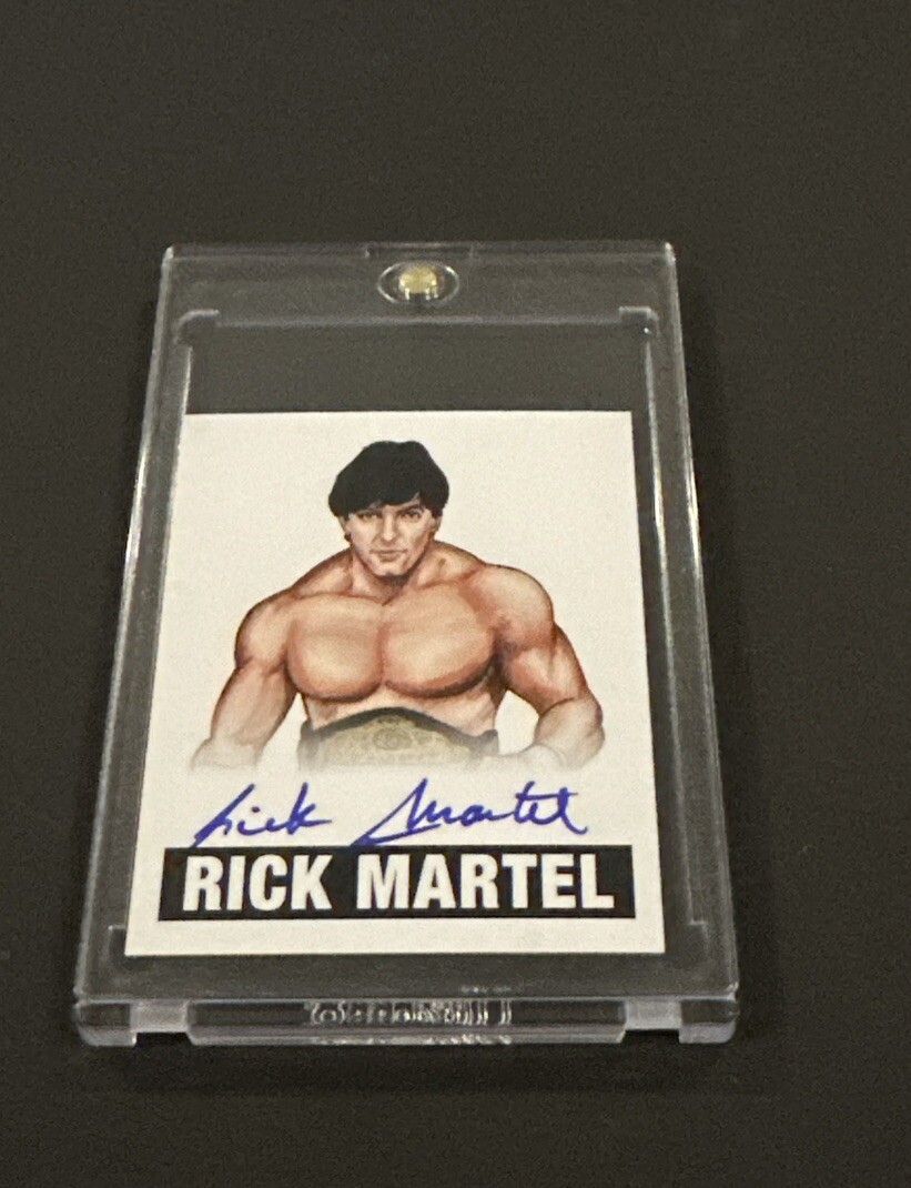 2012 LEAF ORIGINALS WRESTLING RICK ‘THE MODEL’ MARTEL ON-CARD AUTO SP ...