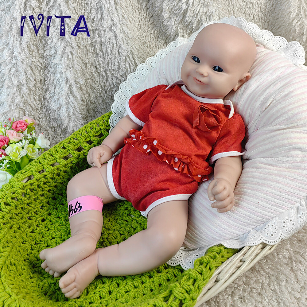 18inch Soft Silicone Reborn Baby Girl and Boy Silicone Doll Kids Xmas ...