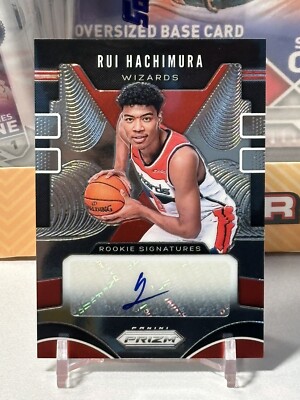 2019-20 Panini Prizm Rookie Signatures #RS-RHM Rui Hachimura Auto LA ...