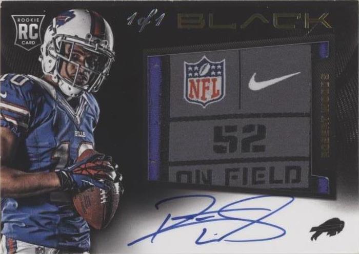 2013 Panini Black - Rookie Signatures Materials Prime Robert Woods #231 ...