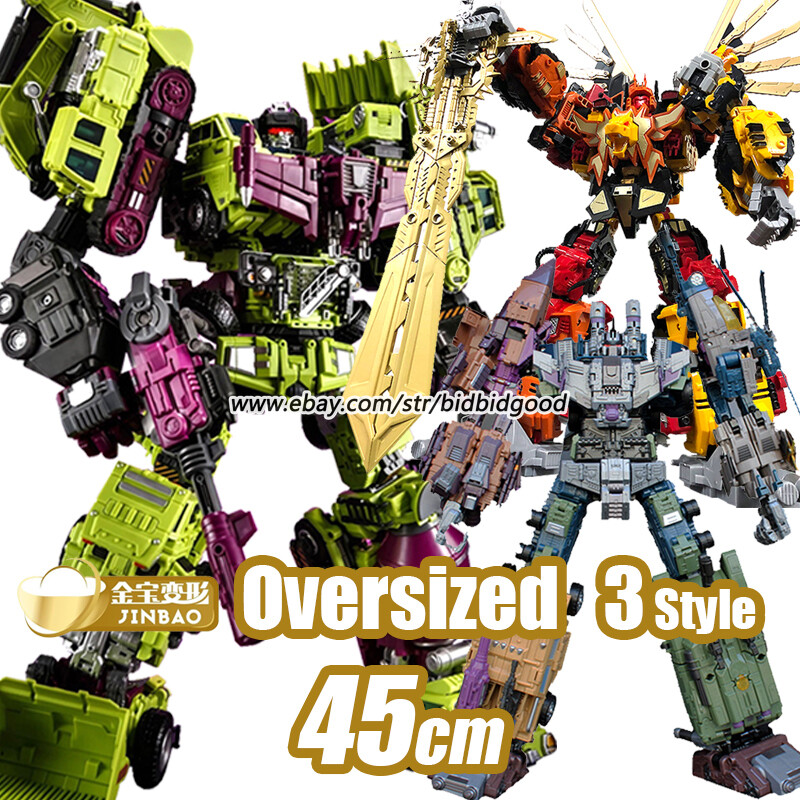 Transformation Oversized Devastator Bruticus JINBAO 6in1 Predaking 5in1 ...