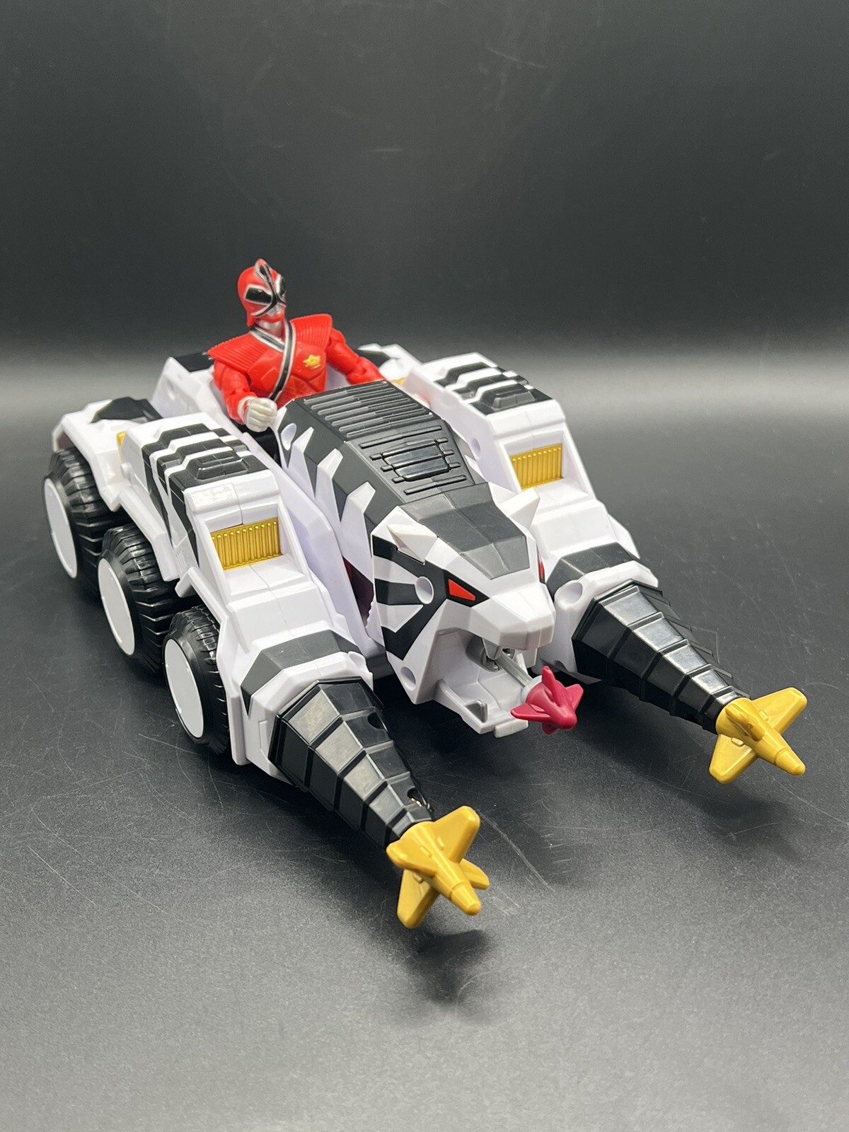 Vtg Power Rangers Samurai Tiger Tank Super Samurai Fire Red Ranger Toy ...