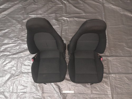 1999-2005 Mazda MX-5 Miata OEM BLACK CLOTH SEATS LEFT RIGHT PAIR WITH ...