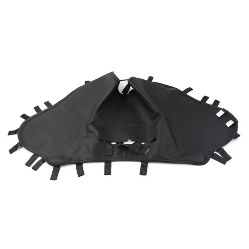 Black Front Batwing Upper Outer Fairing Bra For Harley Touring Street ...