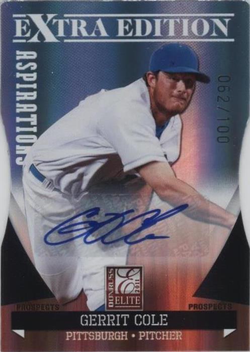 2011 Donruss Elite Extra Edition - Autographed Prospects Gerrit Cole #P ...