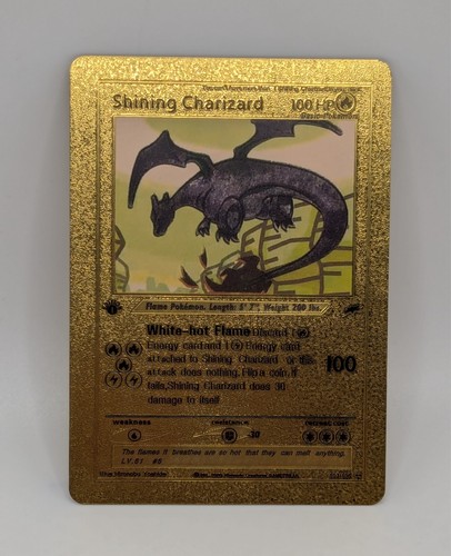 1995-2000 Golden Shining Charizard 107/105 1st Edition RARE | eBay