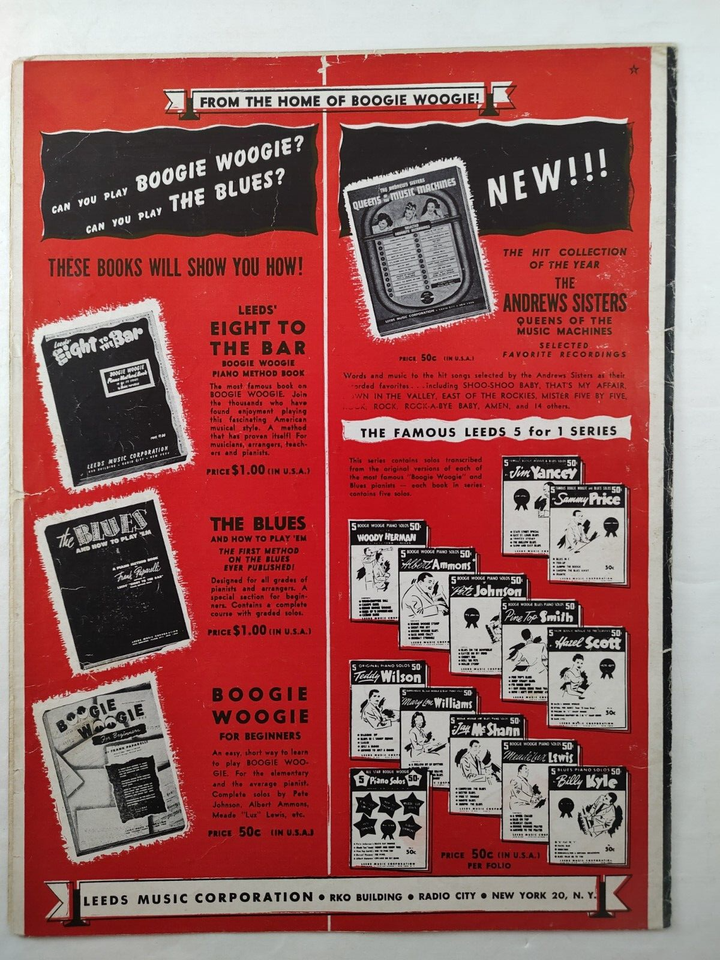 "One Meat Ball"~ 1944 Sheet Music ~ Josh White Jimmy Savo Hy Zaret Lou ...