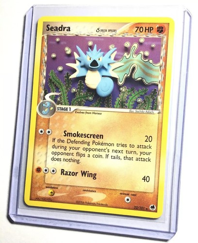 SEADRA - 22/101 - EX Dragon Frontiers - Rare - Pokemon Card - NM | eBay