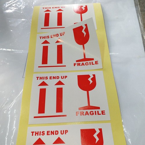 100Pcs Fragile This End Up Stickers Handle with Care Signs Decal ...