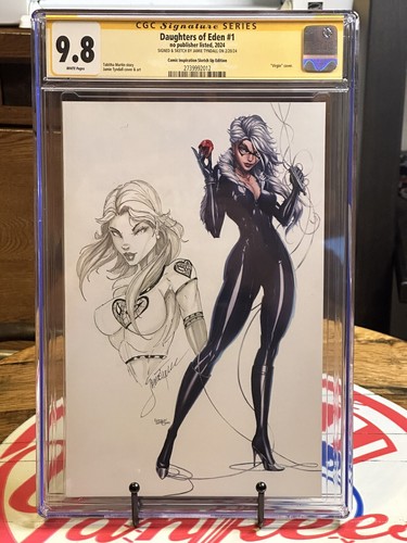 Daughters Of Eden #1 Black Cat Cosplay CGC 9.8 SS sketched MJ by Jamie ...