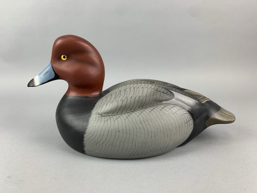 Randy Tull Wooden Redhead Drake Duck Decoy Ducks Unlimited | eBay