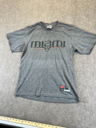 Miami Hurricanes Nike Team UM University of Miami Center Swoosh 90s T ...