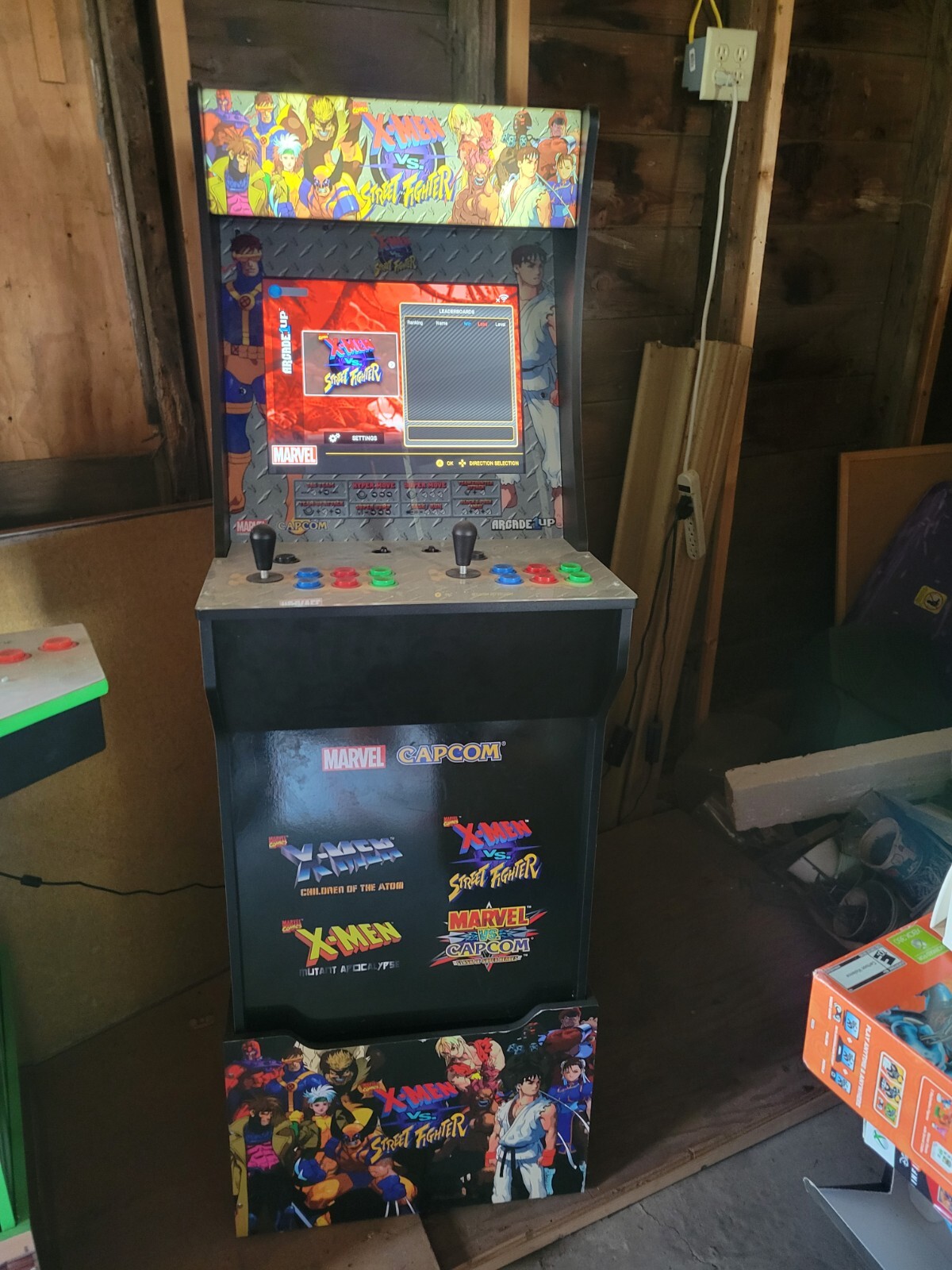 Arcade1Up X-Men vs. Street Fighter Arcade Cabinet with Riser | eBay