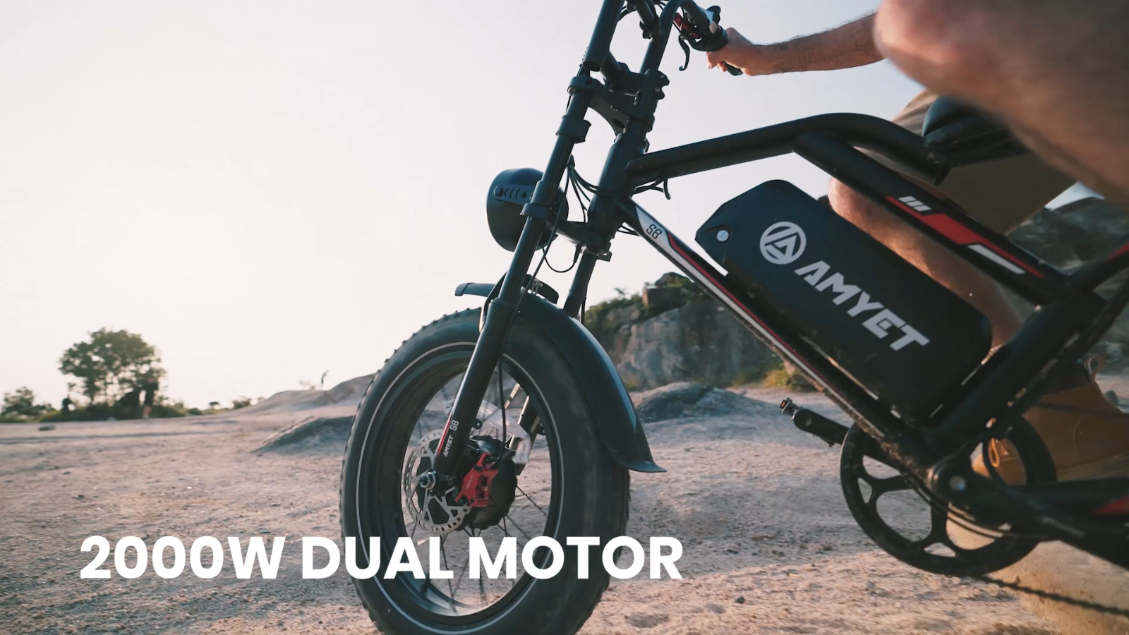 AMYET S8 Electric Bike Adult 2000W Dual Motor AWD 48V 25Ah e bike 32MPH ...