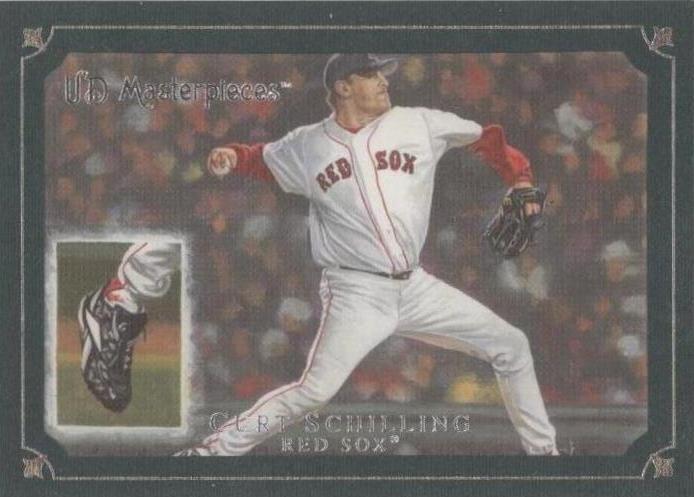 2007 UD Masterpieces - Curt Schilling #90 Green Linen Frame for sale ...