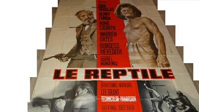LE REPTILE henry fonda kirk douglas affiche cinema geante 240x320cm ...
