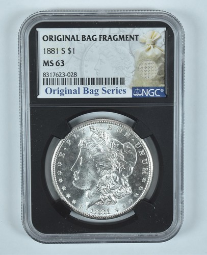 1881-S Morgan Silver Dollar Original Bag Fragment MS63 NGC *3902 | eBay