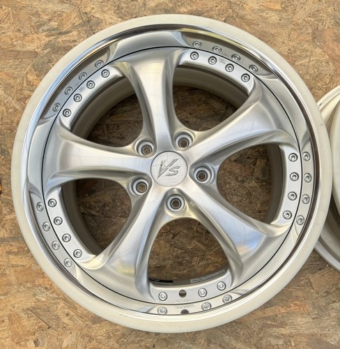 JDM WORK VS-KF 18 inch 8.5J45 PCD114.3 5 holes 5H deep rim rebarrel Sil ...