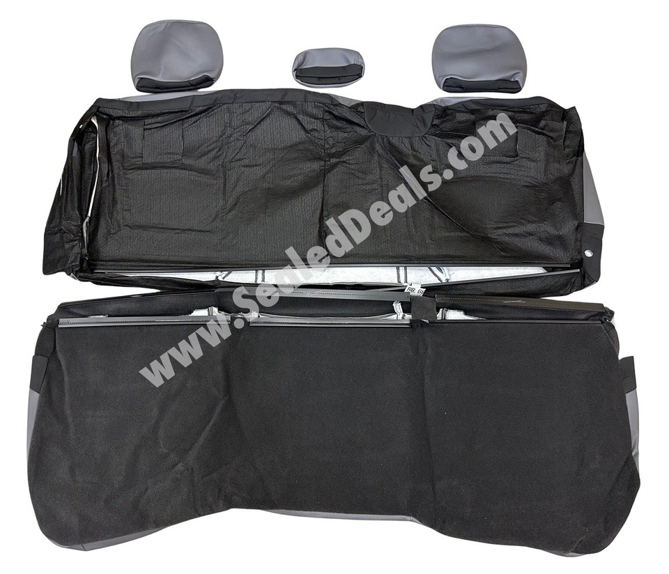 Diesel Gray Leather Seat Covers for 2019-2026 Ram 2500 3500 Crew Cab ...