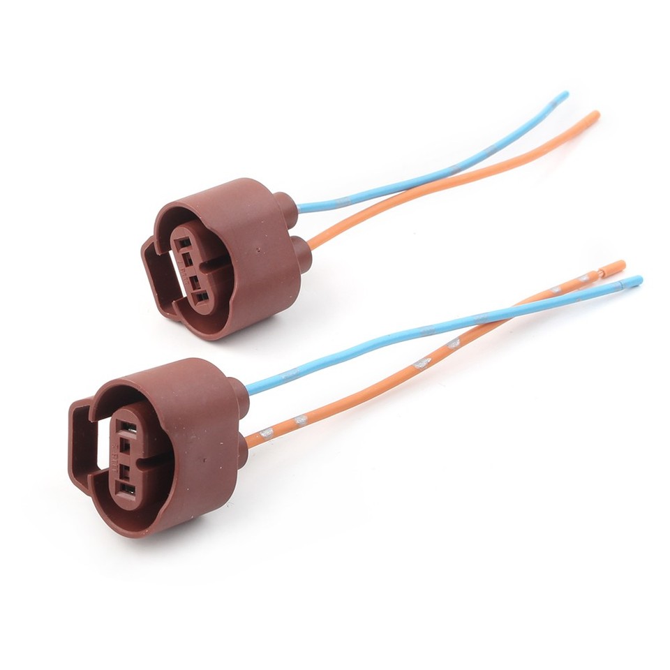Wire Pigtail Female U 9006 HB4 Two Harness Fog Light Socket Connector ...