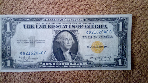 1935 A $1 ONE DOLLAR SILVER CERTIFICATE NORTH AFRICA NOTE, VF++/XF ...