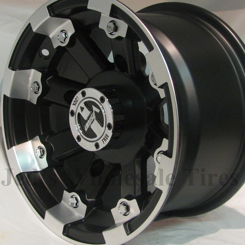 1) 12x7 4/136 4/137 4+3 Vision 393 LOCK OUT ATV UTV RTV RIM WHEEL MBML ...