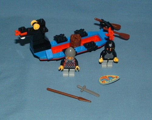 CASTLE, BLACK KNIGHTS BOAT SET NO. 1547 - LEGO - 1993 - USED CONDITION ...