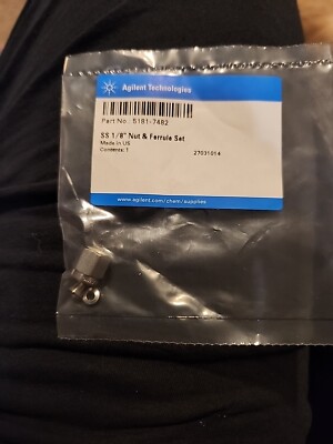 Agilent Technologies 5181-7482 SS 1/8 Nut & Ferrule Set NEW IN PACKAGE ...