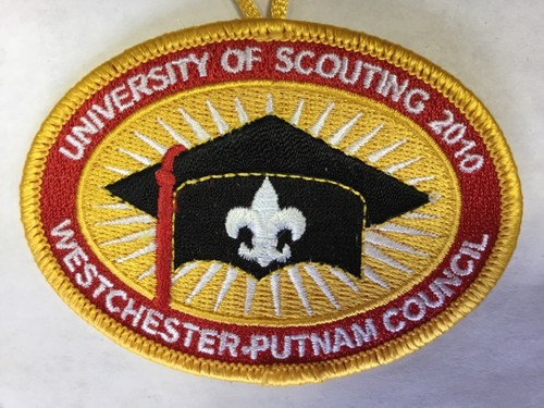 2010 Westerchester Putnam Council University of Scouting pocket patch ...
