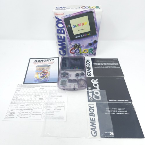 Nintendo Game Boy Color Atomic Purple CIB Complete in Box - Original ...