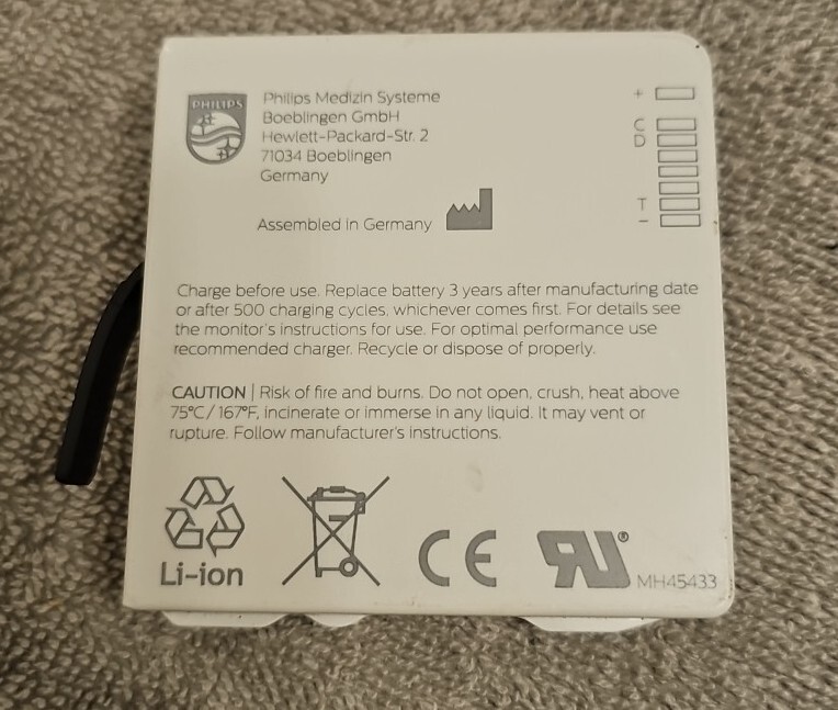 Replace REF 989803196521 Battery For Philips Medizin Systeme IntelliVue ...