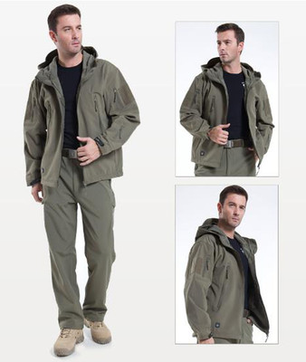 Men High-end Waterproof Tactical Stealth Hoodie Soft jacket TAD ...