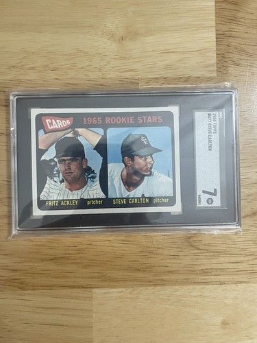 1965 Topps #477 Steve Carlton Rookie Stars Fritz Ackley Cardinals HOF ...