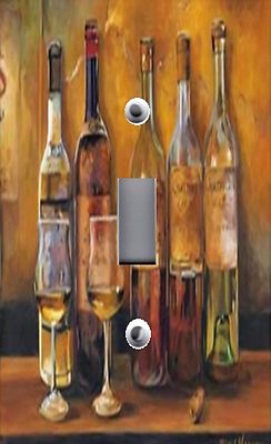 Light Switch Plate & Outlet Covers TUSCANY CELLAR WHITE WINE BOTTLE ...